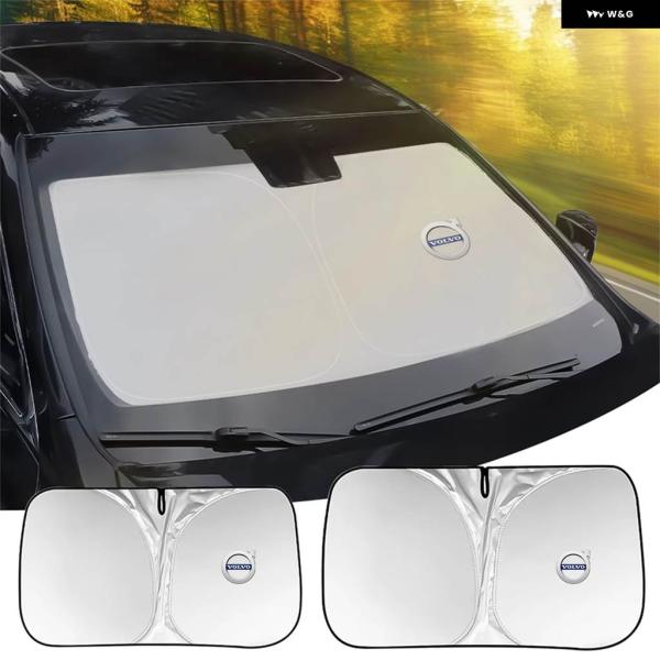 車用 フロントガラス サンシェード カバー 車両用UVカット ボルボ RDESIGN V40 V50 S40 S80 XC60 S90 S60 XC40 C40 S60 V90用 カスタム パーツ アクセサリーHigh-concerned ...