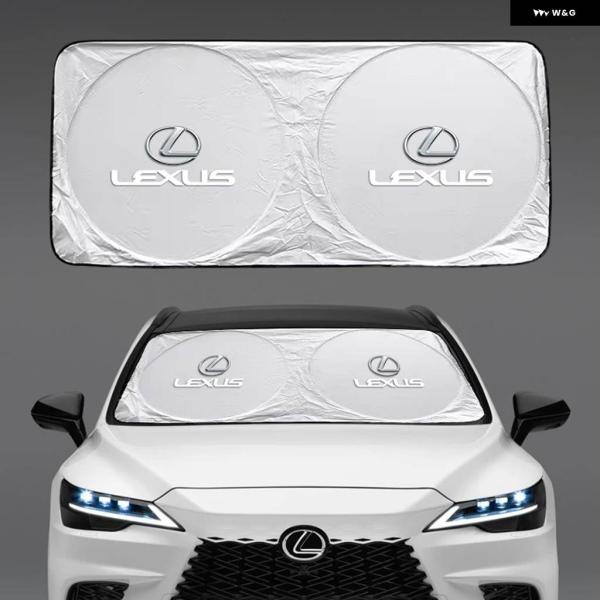 車用 フロントガラス サンシェード バイザーUVカットシールド レクサス Fスポーツ ES RX NX LS UX LM LX GX LC RZ IS CT GS RC HS SC TX LBX用 カスタム パーツ アクセサリーHigh-c...
