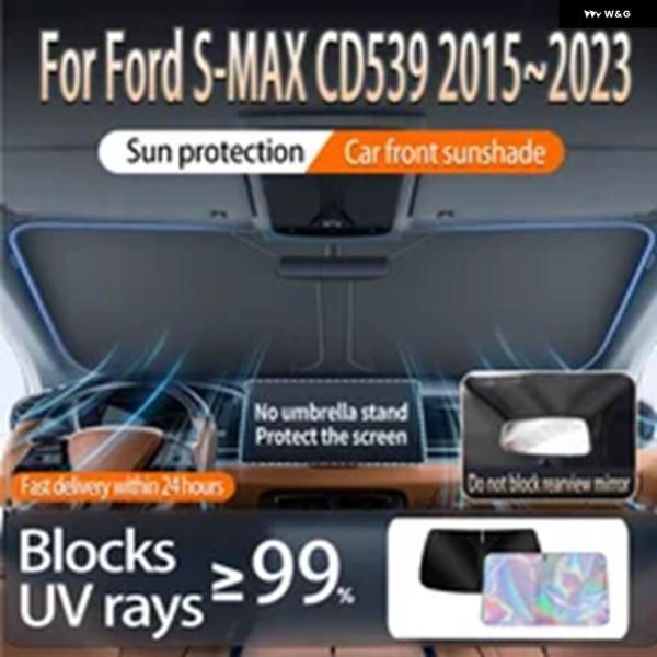 折りたたみ式 リフレクター サンシェード FORD S-MAX CD539 2015~2023 MK2 車用 フロントガラス サンバイザー 断熱 S カスタム パーツ アクセサリーProduct application scenarios:...