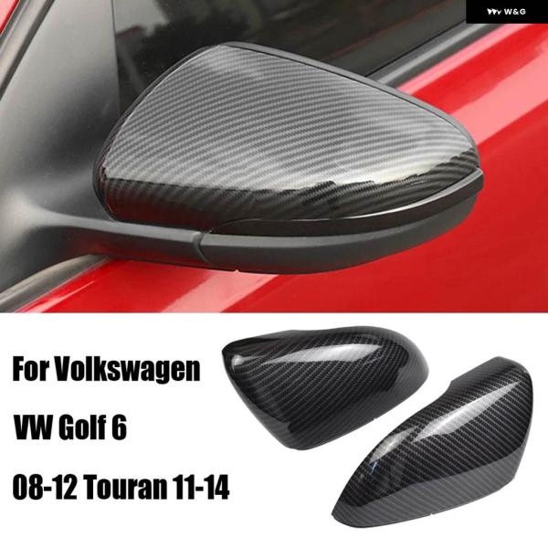 VW フォルクスワーゲン ゴルフ 6 MK6 R GTI VI 2010-2013用 カーボンサイドリアビューバックミラー カバー カスタム パーツ アクセサリーHigh-concerned chemical:NoneSpecial Fea...