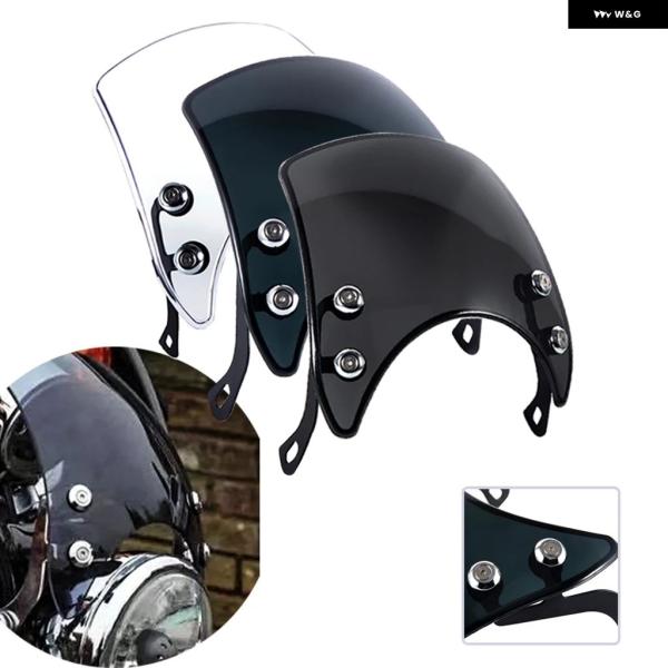 オートバイ ウインドシールド ウインドスクリーン ウインド ディフレクター ハーレー ヤマハ カワサキ トライアンフ ドゥカティ チョッパー クルーザー カスタム パーツ アクセサリーHigh-concerned chemical:None...