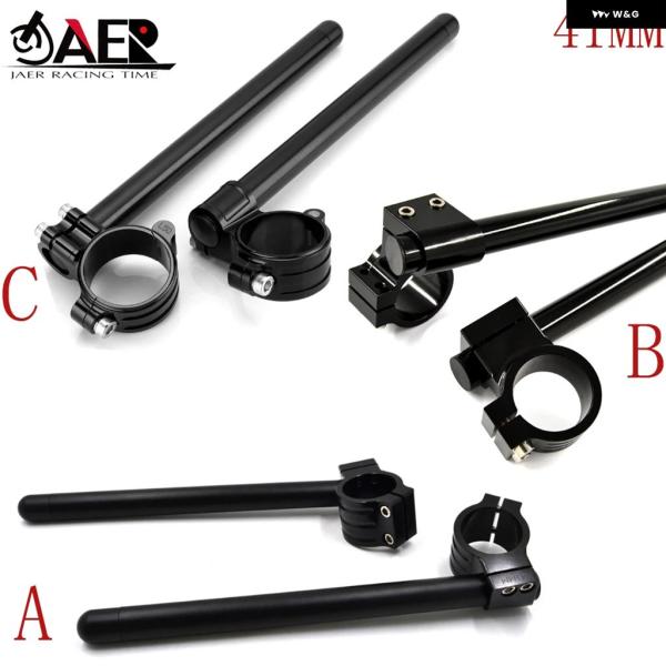 41MM バイク ビレット クリップオン ハンドルバー 41MM フォーク クリップモータースポーツ バイク カスタム パーツ アクセサリーHigh-concerned chemical:NoneMotobike Make:Universa...
