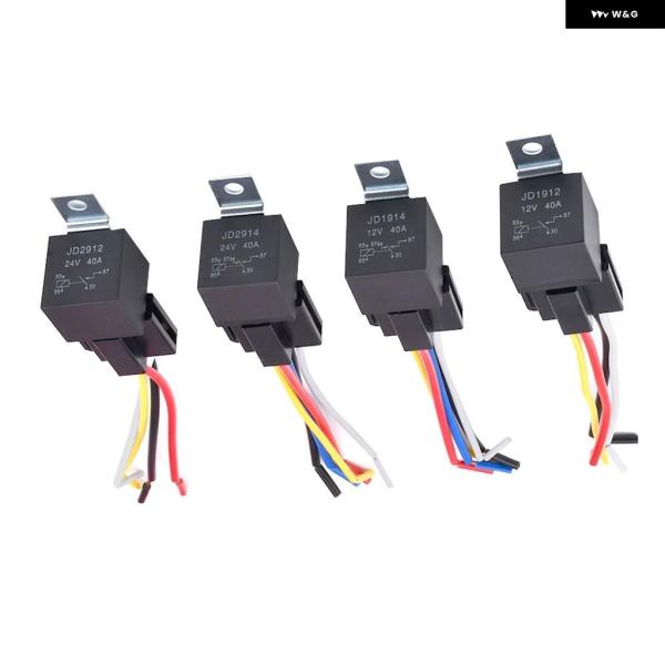 防水 リレー 12V 24V 4ピン 5ピン 40A カーリレー 赤銅端子 ハーネス リレー リレーソケット カスタム パーツ アクセサリーEU LVD Voltage:Low voltage: Below 50Vac or 75VdcHi...