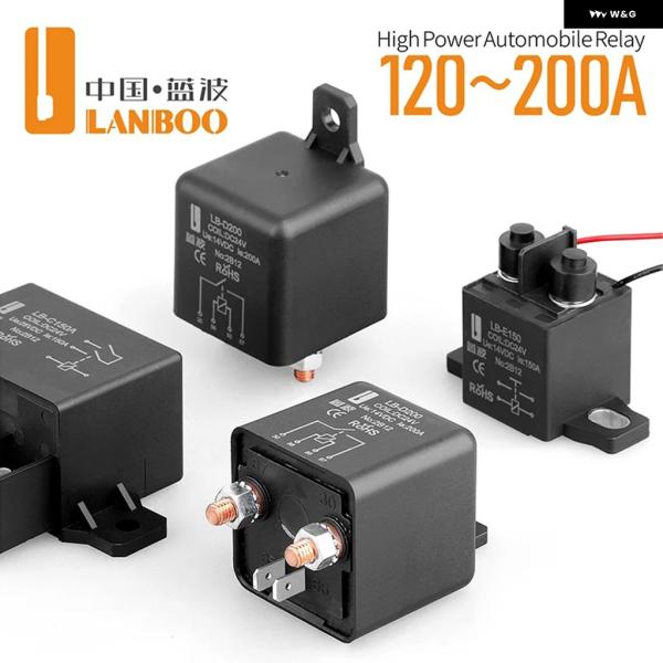 LANBOO 高出力カスタムリレー カーアクセサリー 120A 150A 180A 200A 部品 車両カスタム カスタム パーツ アクセサリーEU LVD Voltage:Low voltage: Below 50Vac or 75Vdc...