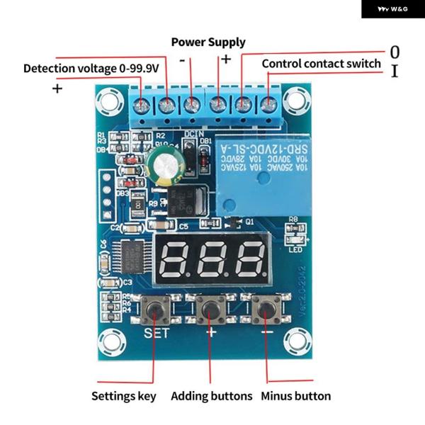 DC 9V 12V 24V 電圧リレー モジュール 回路 モジュール 過電圧放電ボード カスタム パーツ アクセサリーEU LVD Voltage:Low voltage: Below 50Vac or 75VdcHigh-concerne...
