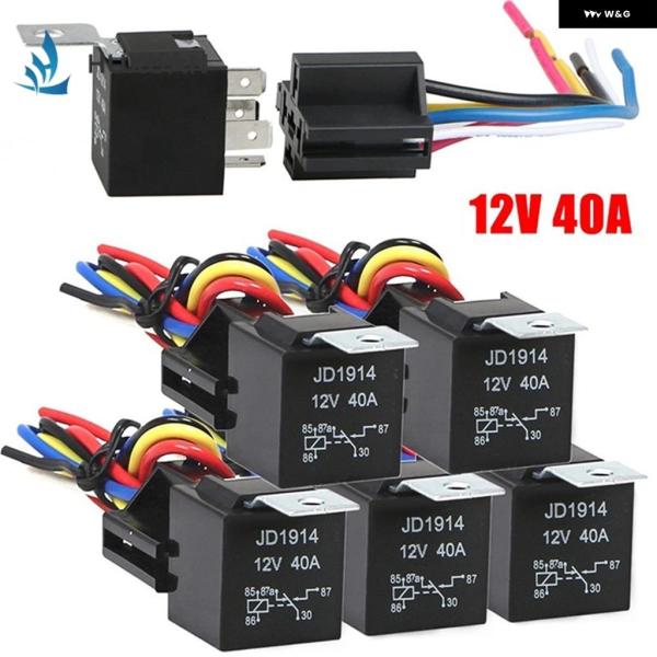 防水 リレー JD1914 12V 5ピン 40A 車載用リレーリレーソケット1個 カスタム パーツ アクセサリーHigh-concerned chemical:NoneTheory:Time RelayModel Number:TD030...