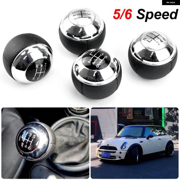 カー スタイリング MT 5/6スピード クローム ギア シフト ノブ レバー シフター ハンドボール MINI R50 2000-2006 / CABRIO R52 R53 COOPER 2002-2008 カスタム パーツ アクセサリー...