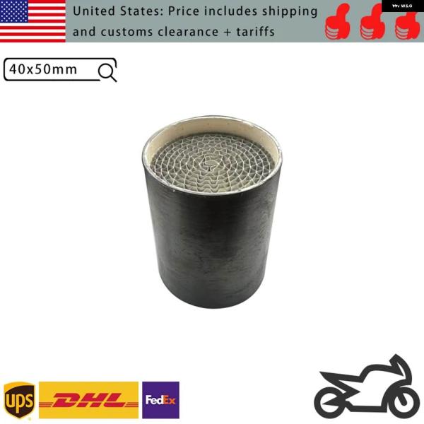 40X50MM触媒インサート EURO3 4 5 6 マフラー バイク エンジン メタルコア触媒コンバーター カスタム パーツ アクセサリーHigh-concerned chemical:NoneMaterial:Metal Carrier...