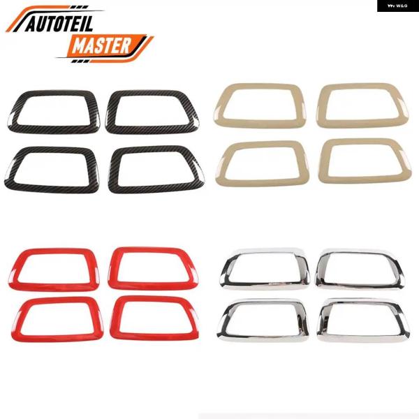 トヨタ TACOMA 2016-2022 シルバーグレー インナー ドアハンドル ABS レッド カーボン ブラック 4個 * インナー ドアハンドル カスタム パーツ アクセサリーHigh-concerned chemical:NoneO...