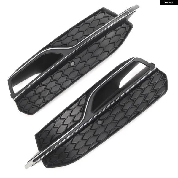 ABS 8V3807682L 8V3807681L フォグライト グリル フレーム フロント グリル トリム アウディ A3 S-LINE 2014-2016 アウディ S3 2013-2017 左/右 カスタム パーツ アクセサリーHig...