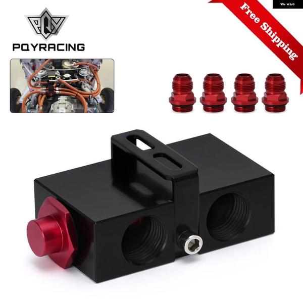 インラインオイルサーモスタット付きオイル フィルター サンドイッチ アダプター AN10フィッティングオイルサンドイッチ アダプター PQY5672BK カスタム パーツ アクセサリーSpecial Features:1Item Diame...