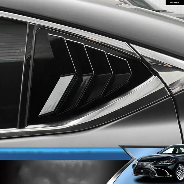 レクサス ES200 ES300 ES260 2018-2019 クローム スタイリング アクセサリー カーボン エクステリア トリム パネル リア三角窓 ABS カスタム パーツ アクセサリーHigh-concerned chemical...