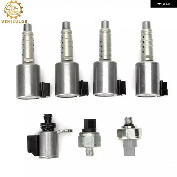 RE0F10D JF016E JF017E CVT8 7PCS トランス ミッション ソレノイド キット 圧力センサー付き 日産 シボレー 三菱 スズキ エンジン カスタムパーツ アクセサリー 交換用部品Hign-concerned Che...
