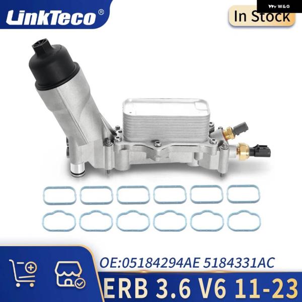 エンジン パーツ オイルクーラー フィルター アダプター ハウジング クライスラー ダッジ ジープ クライスラー RAM ERB ERC EHB EHK 3.6 L V6 11-23 5184294AE カスタムパーツ アクセサリー 交換用...