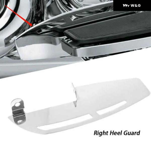 オートバイ バイク クロームドライバー フットボード フロアボードヒールガード ハーレー ツーリング12-16 FLD 09+トライクモデル ロードキング エレクトラグライド カスタムパーツ アクセサリー 交換用部品Protective p...