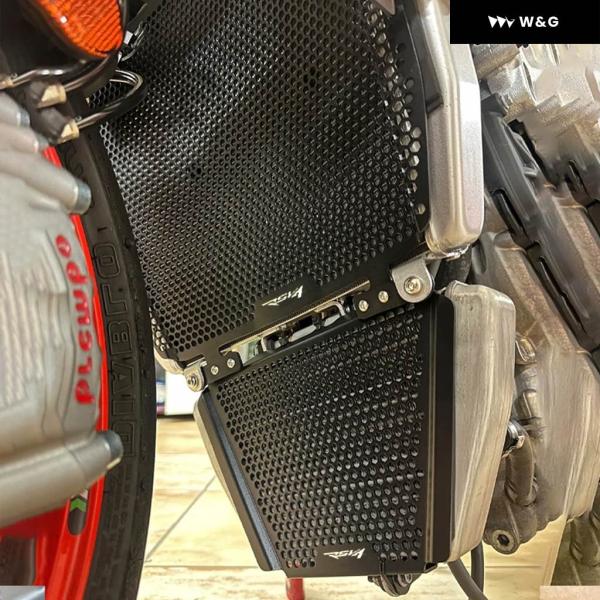 アプリリア RSV4 1000 APRC RF RR TUONO V4 1000 1100 ファクトリー オートバイ バイク ラジエーター ガード グリル カバー プロテクター オイルクーラー カバー カスタムパーツ アクセサリー 交換用部...