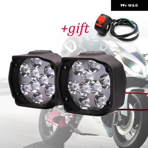 オートバイ バイク LED ヘッドライト 6500K 10W モト ヘッドランプ スポットライト 12V LED 1050 1190 1290 アドベンチャー 640 690 SMC/エンデューロ R カスタムパーツ アクセサリー 交換用部...