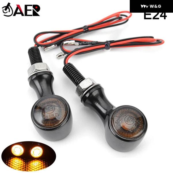 アルミ製 LED オートバイ バイク ウィンカーライト DC 12V 8M ウインカー 超高輝度 オートバイ バイク ランプ アンバー LED インジケーター ライト カスタムパーツ アクセサリー 交換用部品Hign-concerned C...