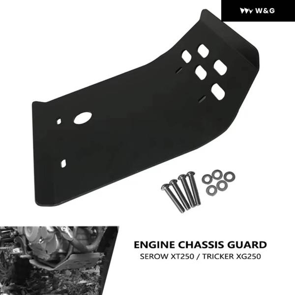 オートバイ バイク スキッドプレート エンジン ガード シャーシ カバー プロテクター ヤマハ トリッカー XG250 XG 250 セロー XT250 XT カスタムパーツ アクセサリー 交換用部品Hign-concerned Chemi...