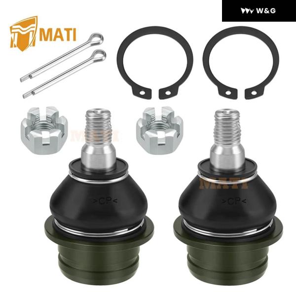 2PCS フロントアッパー ロワーAアームボールジョイント スズキ QUADSPORT KINGQUAD LT-Z400 LT-F250 LT-A450X LT-A500 対応 カスタムパーツ アクセサリー 交換用部品Hign-concer...