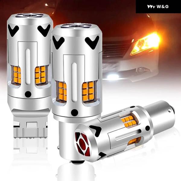 2X CANバス LED ウィンカーライト PY21W BAU15S ルノー トゥインゴ 2 3 メガーヌ 4 ラグナ 1 コレオス カプター カジャー フルエンス エスパス 5 クリオ カスタムパーツ アクセサリー 交換用部品Hign-c...