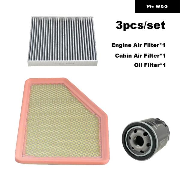 3個 フィルターセット BUICK VELITE 5 SR1 1.5 EREV 2017 2018 2019 CHEVROLET VOLT キャビンA/C エア エンジン オイル フィルター キット 23437180 カスタムパーツ アクセ...