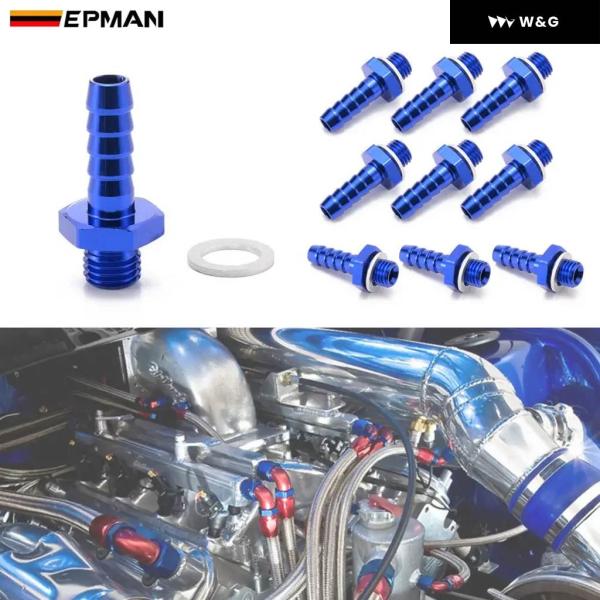 10個 メトリック バーブ プッシュ オンホース継手 アダプター M12X1.5-3/8インチ オイル燃料 システム EPMBTM1238 カスタムパーツ アクセサリー 交換用部品Special Features:universalItem...