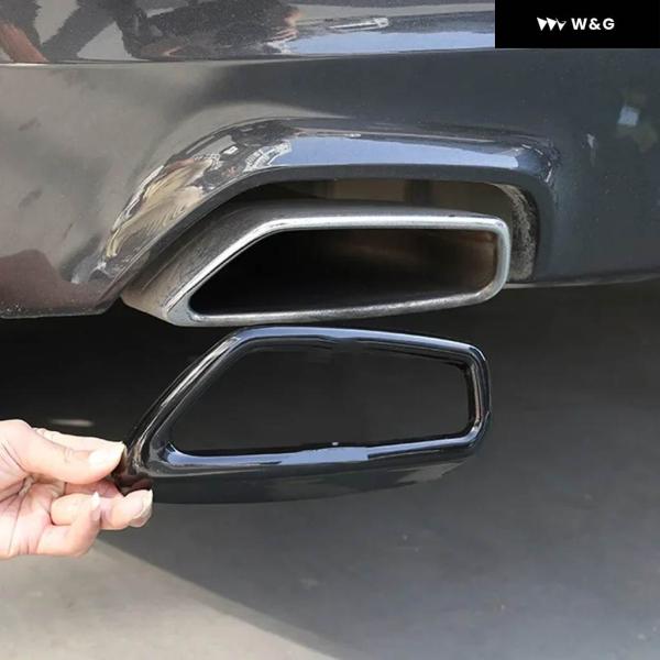 BMW 5シリーズ 6シリーズ GT G30 G38 G32 2018-21 ステンレス テールスロートマフラー 装飾 カバー ステッカー カーアクセサリー カスタムパーツ アクセサリー 交換用部品Hign-concerned Chemic...