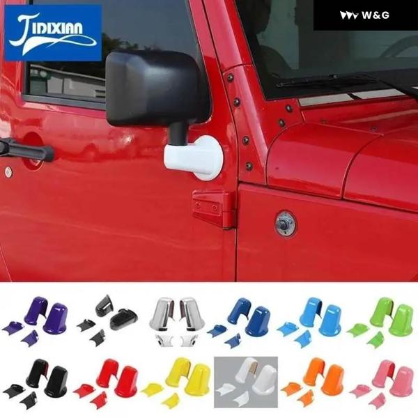 車 外装 バックミラー ベース 装飾 カバー ステッカー ジープ ラングラー JK 2007 - 10-2017 アクセサリー カスタムパーツ アクセサリー 交換用部品Hign-concerned Chemical:NoneItem Wid...