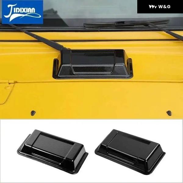 車用エアインテークフードスクープベントカバー キャップ レインシールドデコレーション ステッカー ジープ ラングラー TJ JK 1997-2017 カスタムパーツ アクセサリー 交換用部品Hign-concerned Chemical:N...