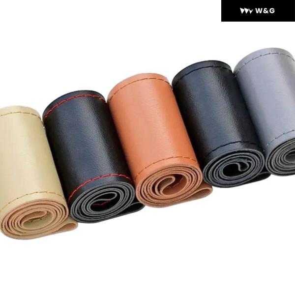 DIY ステアリングホイール カバー ステアリングホイール にニードルと糸で ソフトファイバーレザー編み インテリア アクセサリー カスタムパーツ アクセサリー 交換用部品Hign-concerned Chemical:NoneSpecia...