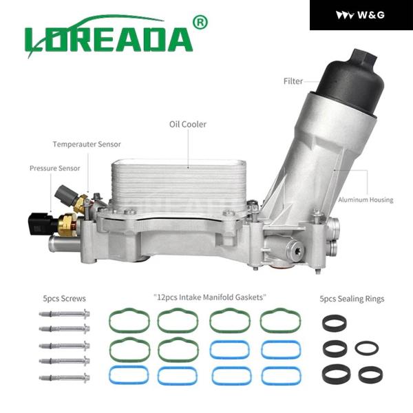 68310865AB アルミオイル フィルター アダプター ハウジング エンジン ダッジ ジャーニー ジープ ラングラー クライスラー ラム 3.6L V6 2017-2018 OEM品質 カスタムパーツ アクセサリー 交換用部品Size:...