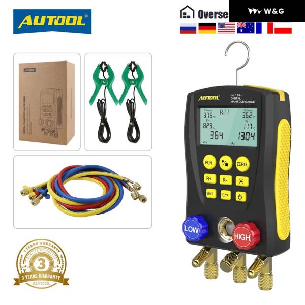 LM120 PLUS デジタル マニホールド メーター エアコン 真空計 冷凍 HVAC 真空圧力温度テスター カスタムパーツ アクセサリー 交換用部品Hign-concerned Chemical:NoneBrand Name:AUTOO...