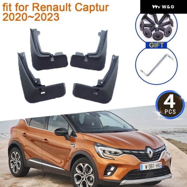 4個 ルノー キャプチャー 2020~2023 マッドガード 2021 2022 アンチスプラッシュ フロント リアホイールフェンダー グレード マッド フラップ アクセサリー カー スタイリング カスタムパーツ アクセサリー 交換用部品H...