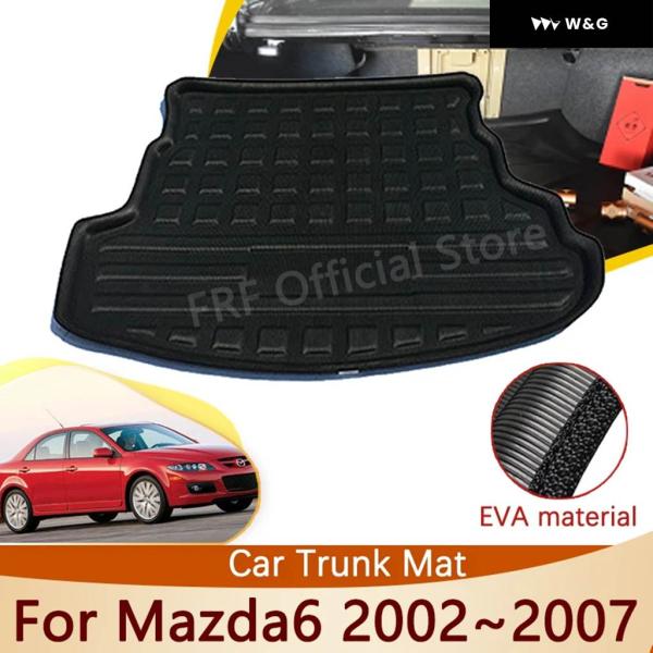 リア トランク マット マツダ 6 マツダ 6 GG GG1 2002-07 マツダ スピード6 セダン アクセサリー フロアトレイ 防水 カーペット カスタムパーツ アクセサリー 交換用部品Hign-concerned Chemical:...