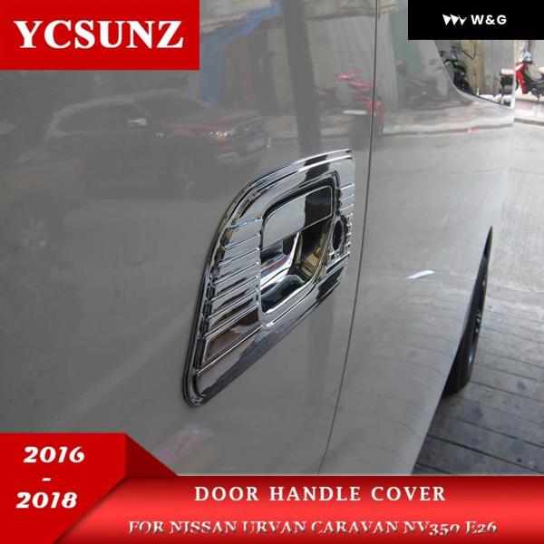 クローム ドアハンドル カバー 日産 アーバン キャラバン NV350 E26 2016 2017 2018 カー スタイリング プレートパーツ カスタムパーツ アクセサリー 交換用部品Hign-concerned Chemical:Non...