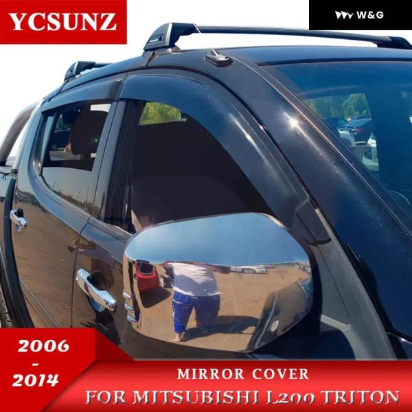 ABSミラー カバー 三菱 L200 トライトン 2006-14 ダブルキャブ クローム ブラック カーボン カスタムパーツ アクセサリー 交換用部品Hign-concerned Chemical:NoneItem Width:0inchI...