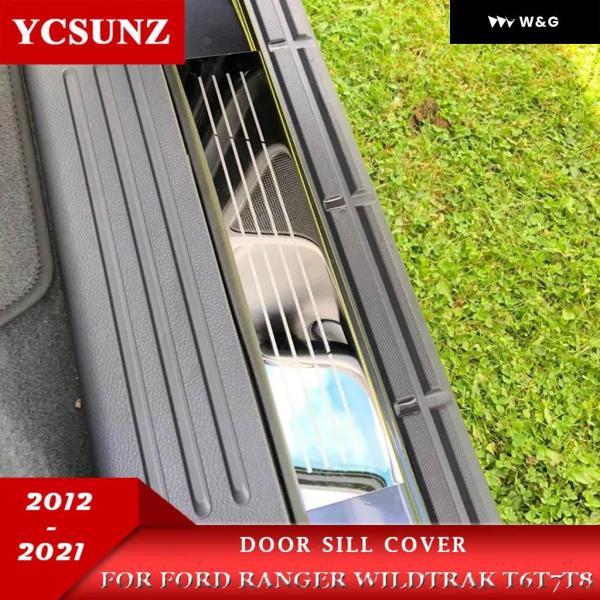 SS ドアシル スレッショルド フォード レンジャー ワイルド トラック T6 T7 T8 2012-21 カーアクセサリー カスタムパーツ アクセサリー 交換用部品Hign-concerned Chemical:NonePlacement...