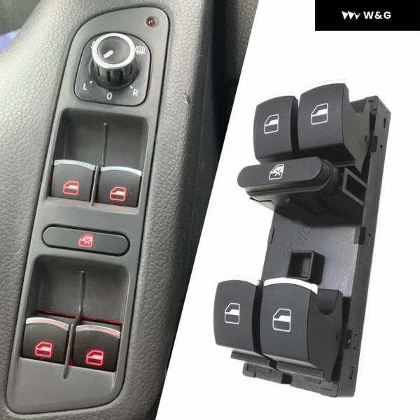 5ND959857 パワーウィンドウマスタースイッチ コントロール ボタン VW ジェッタ ティグアン ゴルフ GTI MK5 MK6 パサート B6 CC セアト レオン MK2 5ND 959 857 カスタムパーツ アクセサリー 交換...