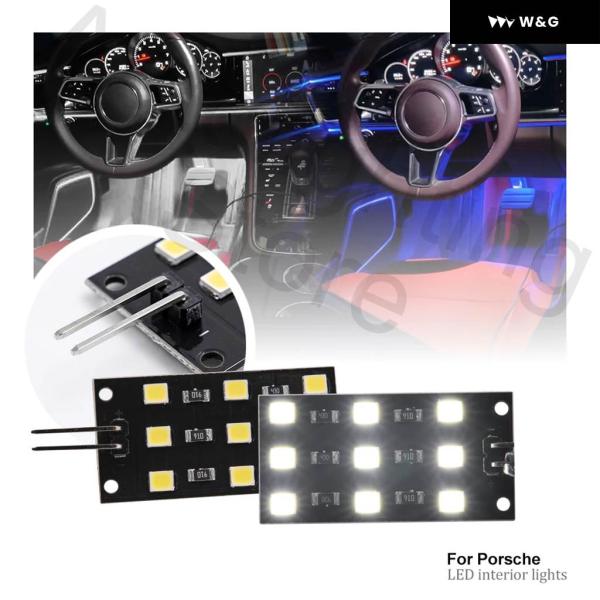 2個 LED トランク フットウェルライト インテリア ブート 屋内ランプ ポルシェ マカン 14-17 パナメーラ カイエン 911 カレラ 2019年以降 4E0947415A カスタムパーツ アクセサリー 交換用部品Hign-conc...