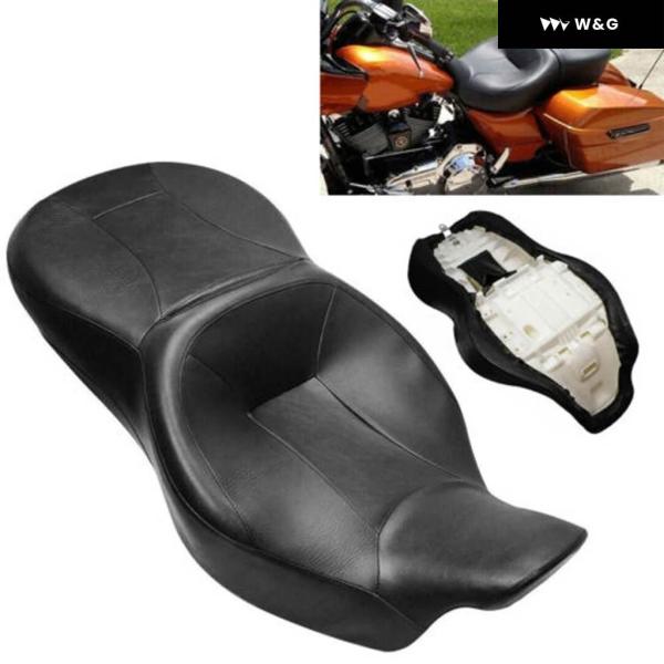 オートバイ バイク ブラックライダー パッセンジャーシート ハーレー ツーリング CVO エレクトラ ストリート グライド ロードキング ウルトラ リミテッド ロー FLHTKL 2014-2020 カスタムパーツ アクセサリー 交換用部品...