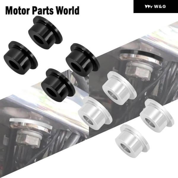 オートバイ バイク ハンドルバー ライザーブッシング マウント ソリッド アダプター キット 4個 ハーレー スポーツスター XL883 1200ダイナ ローライダー スーパーグライド カスタムパーツ アクセサリー 交換用部品Model N...