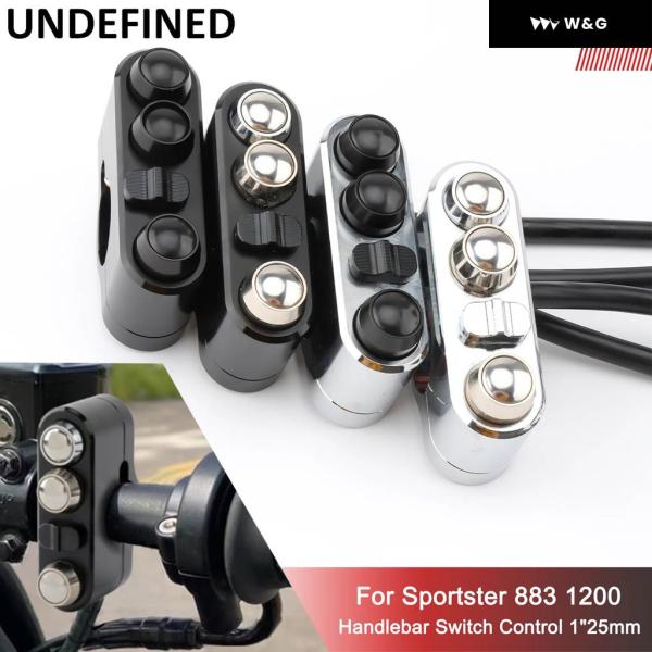 1インチ 25MM ハンドルバー コントロール スイッチ ハーレー スポーツスター 883 1200 ツーリング ソフテイル ダイナ ファットボブ ローライダー オートバイ バイク ハーネス なし カスタムパーツ アクセサリー 交換用部品S...