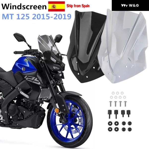 ヤマハ アクセサリー MT-125 MT125 2015-19 ウィンドスクリーン ウィンドデフレクター PARABRISAS MOTO SMOKE カスタムパーツ アクセサリー 交換用部品Hign-concerned Chemical:N...