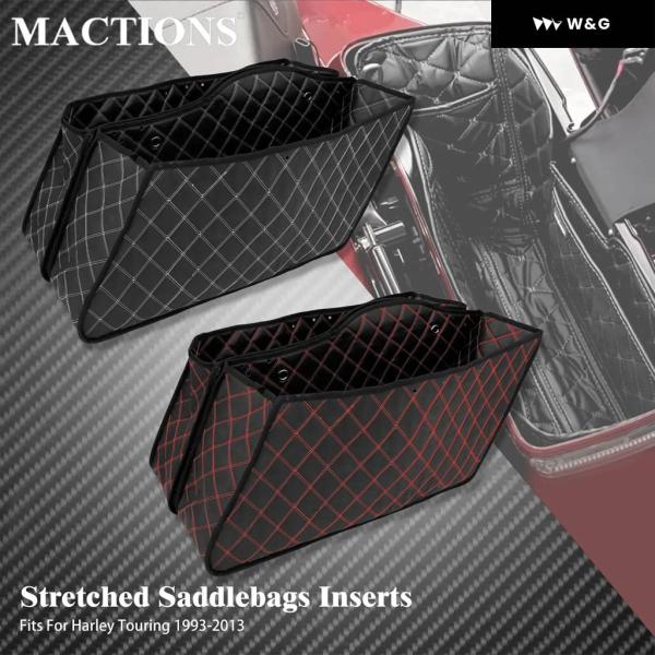 オートバイ バイク サドルバッグ インサート カーペットライナー スレッド拡張バッグ ハーレー ツーリング エレクトラ ストリートグライド FLHX ロードグライド 1993-2013 カスタムパーツ アクセサリー 交換用部品Hign-co...