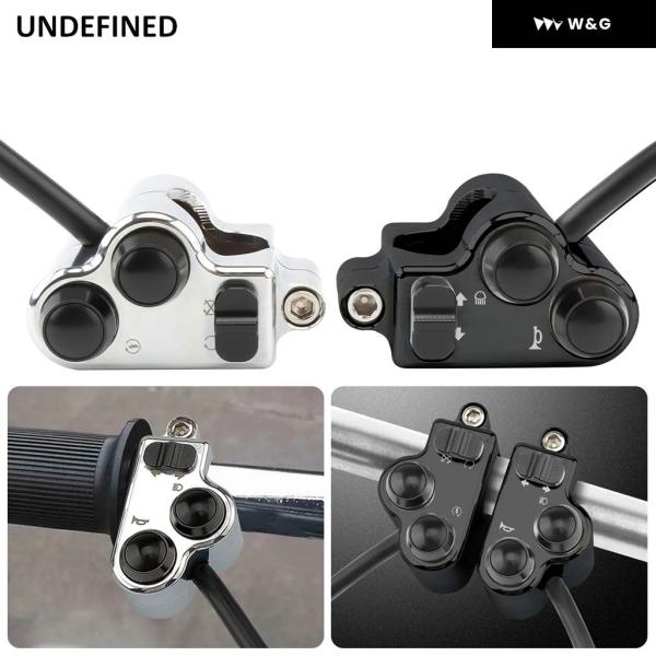 オートバイ バイク 7/8インチ 22MM ハンドルバー コントロール スイッチ ハーレー ホンダ 汎用 ホーン ウィンカー スタートスイッチ プッシュ ボタン スイッチ カスタムパーツ アクセサリー 交換用部品Special Featur...