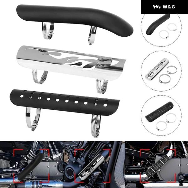 ハーレー ホンダ ヤマハ カスタム 汎用 オートバイ バイク マフラー ヒートシールド カバー マフラー プロテクター ガード モトクロス アクセサリー カスタムパーツ アクセサリー 交換用部品Hign-concerned Chemical...