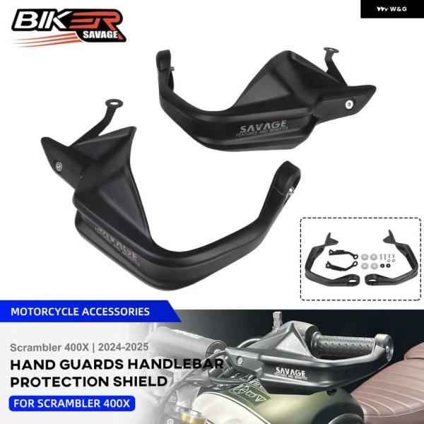 400X 2025 ハンドルバー ハンドガード スクランブラー 400X 2024 オートバイ バイク アクセサリー ハンドガード ウィンド ディフレクター ハンドル レバー プロテクター カスタム パーツ アクセサリーHign-conce...