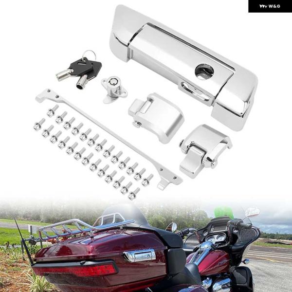 オートバイ バイク ハードバッグ サドルバッグ ハードウェア ラッチ ヒンジ ロックキット ハーレー ツーリング ストリートグライド ロードキング ロードグライド 2014年以降 カスタム パーツ アクセサリーProtective part...