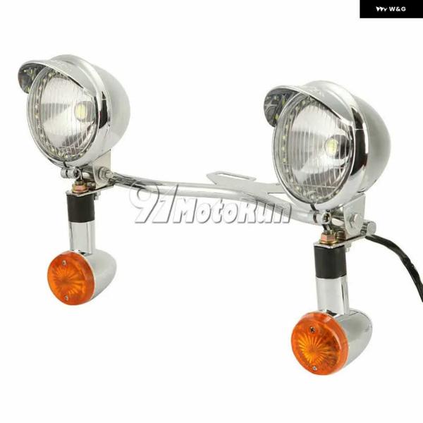 オートバイ バイク LEDパッシングウィンカーエンジェルアイ ライトバー ヤマハ V-STAR XVS 250 650 950 1100 1300 ROAD STAR XV1600 XV1700 カスタム パーツ アクセサリーHign-co...